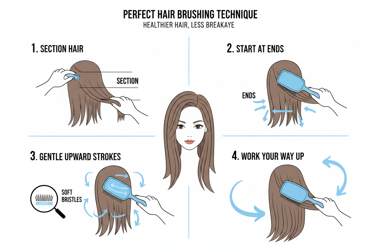 The Complete Guide to Gentle Hair Brushing: Tools, Techniques & Common ...