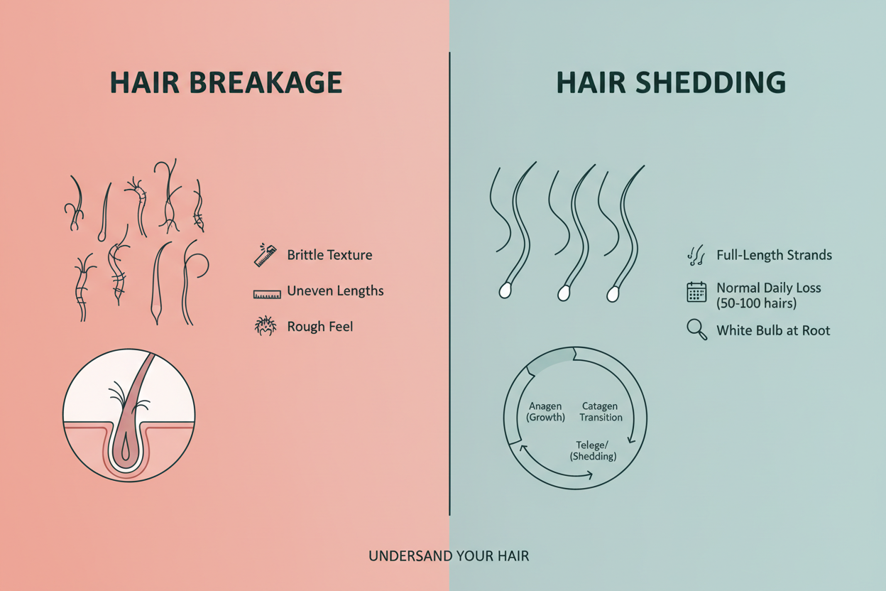 Hair Breakage Vs Hair Loss How To Tell The Difference And What To Do